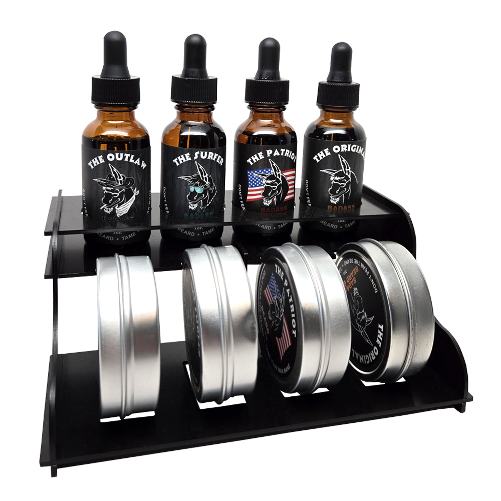 Loaded Stealth Balmer Display Stand – Badass Beard Care