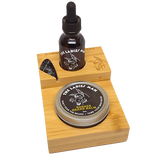 Badass Beard Care Loaded Compact Caddy | Handmade Solid Bamboo