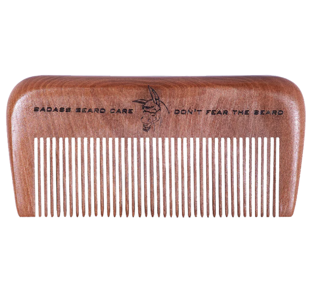 Walnut Hardwood Beard Comb | Badass Beard Care | Tame Your Mane