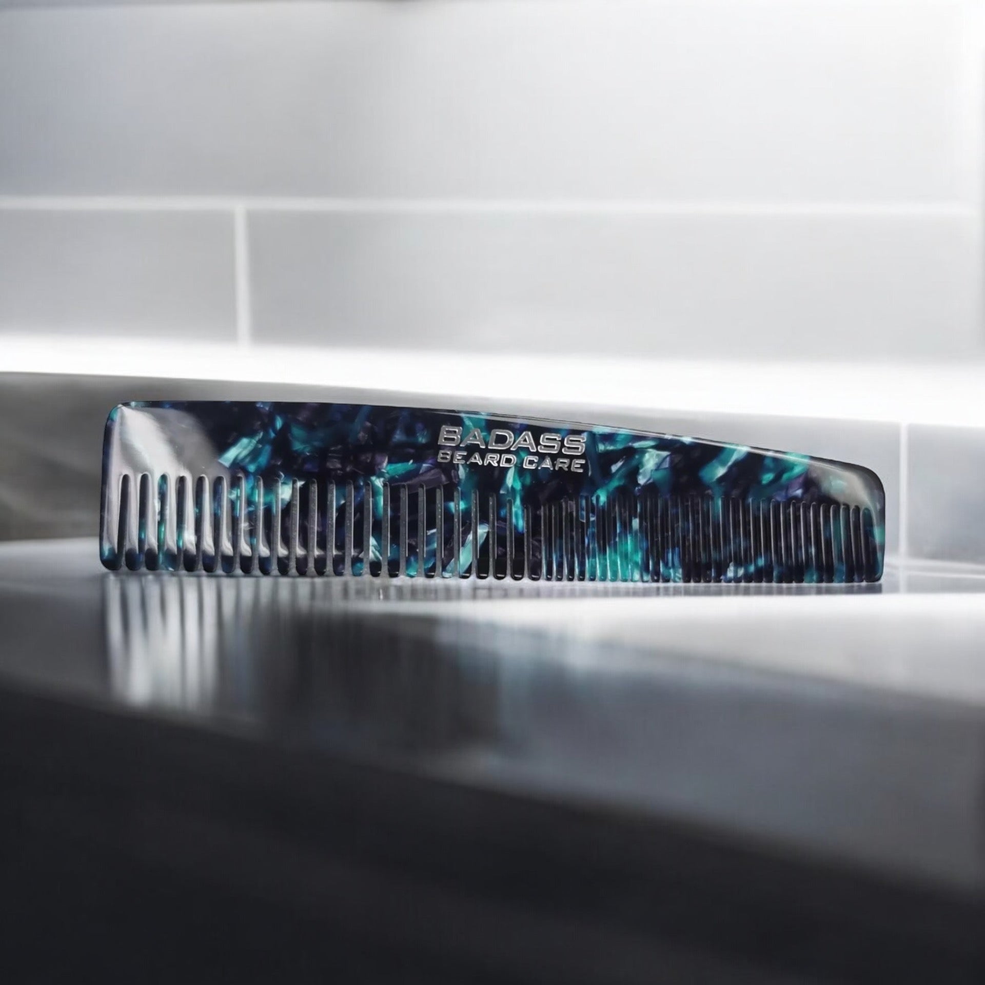 Badass Acetate Beard Comb – Badass Beard Care
