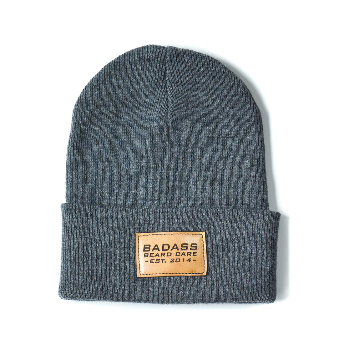 Badass Cuffed Beanie - Charcoal Grey – Badass Beard Care