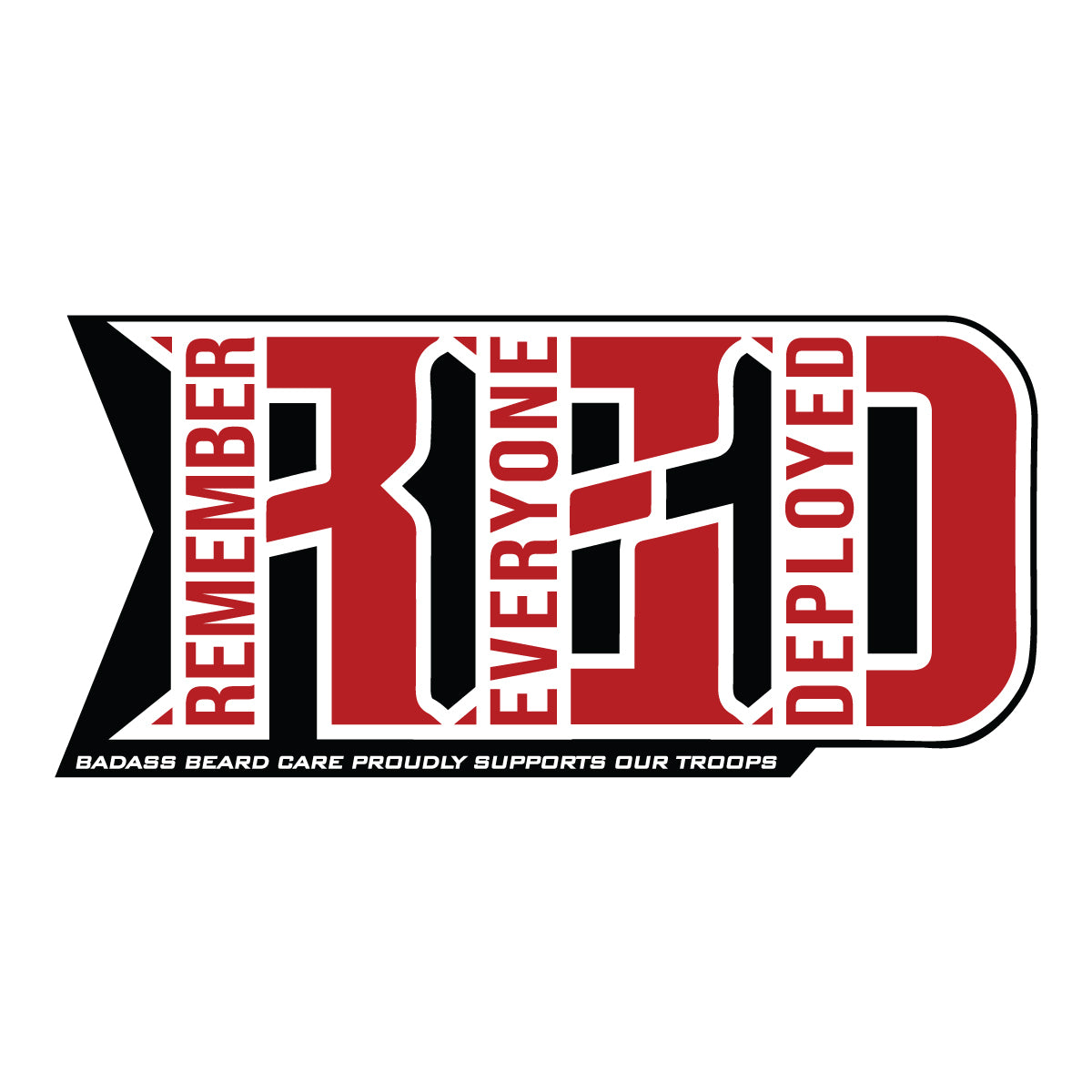 RED Friday Sticker (FREE) – Badass Beard Care