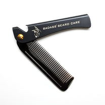 2-in-1 Folding Ox Horn Comb – Badass Beard Care