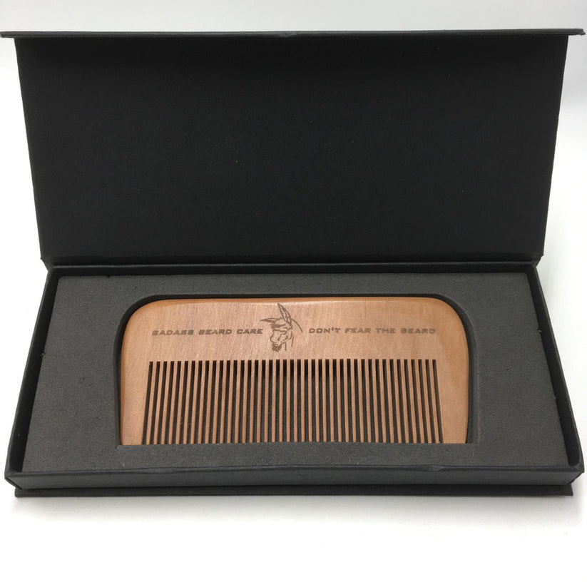 Walnut Hardwood Beard Comb | Badass Beard Care | Tame Your Mane